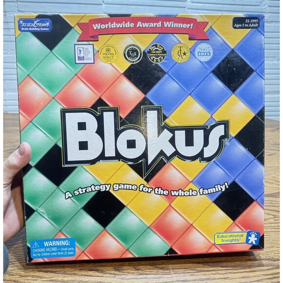 Mattel | Games | Blokus Board Game Deluxe Strategy For The Whole Family Ei2995 205 Edu Insights ...